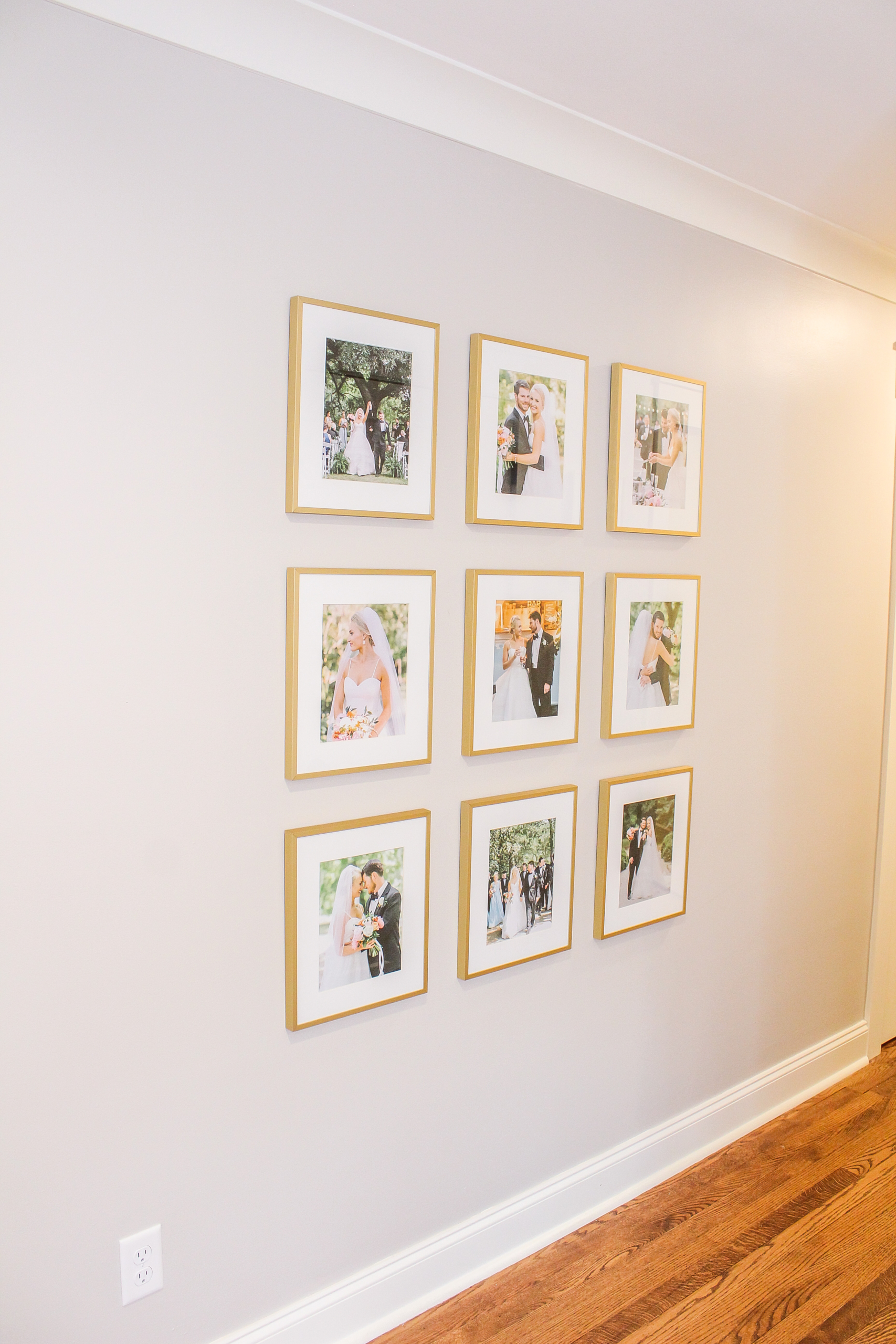 Our Wedding Photo Gallery Wall with Mpix - Margaret Chase Orr
