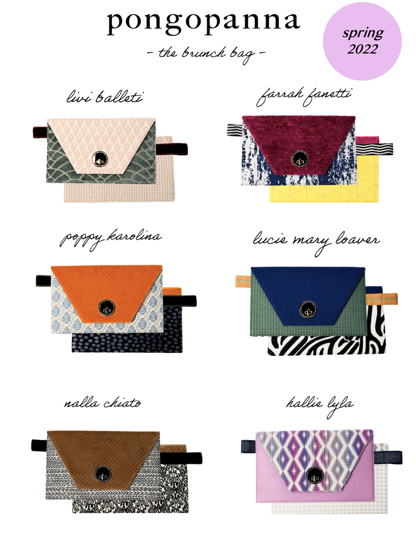 pongopanna // The Spring Brunch Bag Collection - Margaret Chase Orr